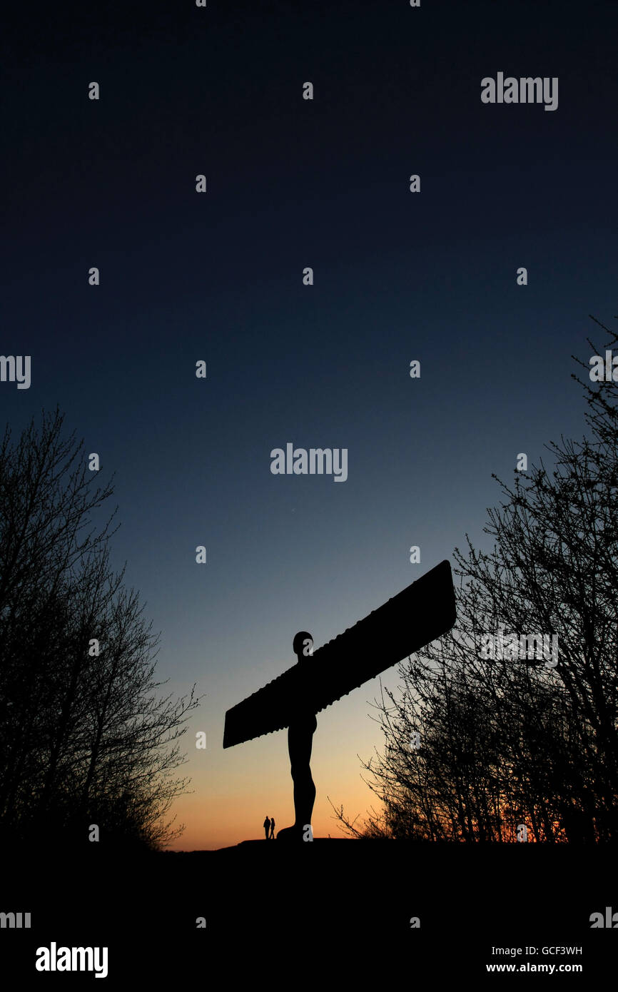 Landmarks - Angel of the North - Gateshead Stock Photo - Alamy