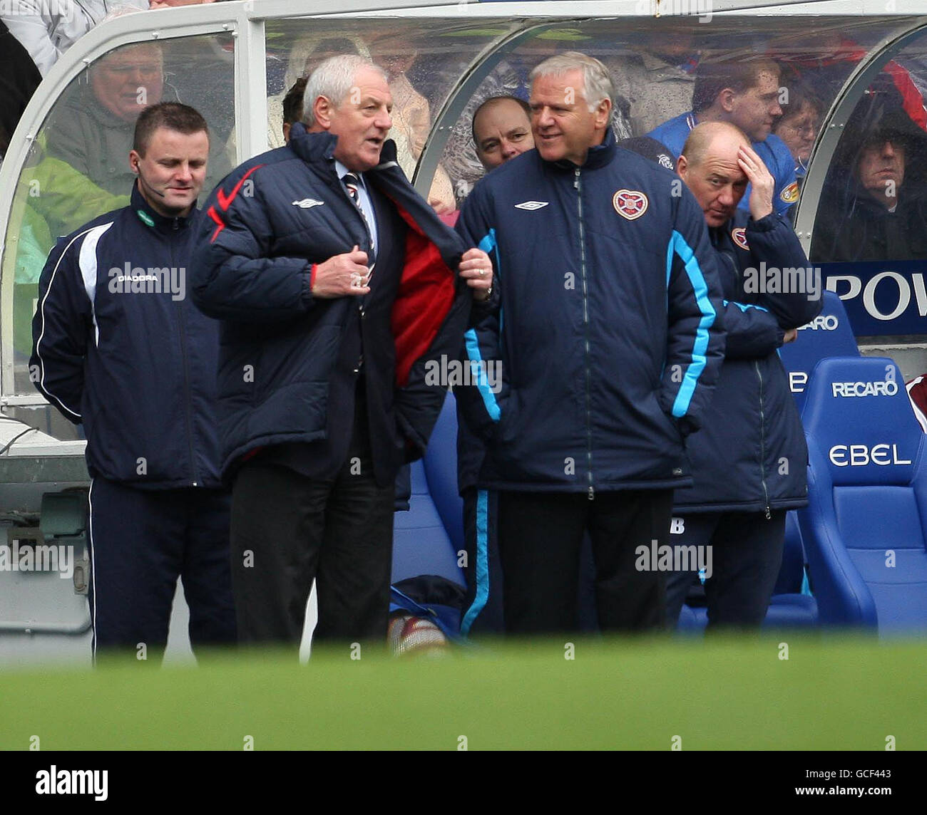 The managers stand on touchline hi-res stock photography and images - Alamy