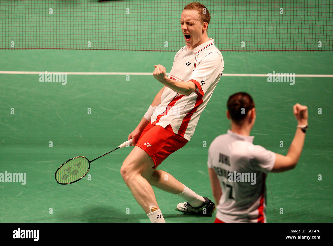 Denmark's Thomas Laybourn and Kamilla Rytter Juhl celebrate victory ...