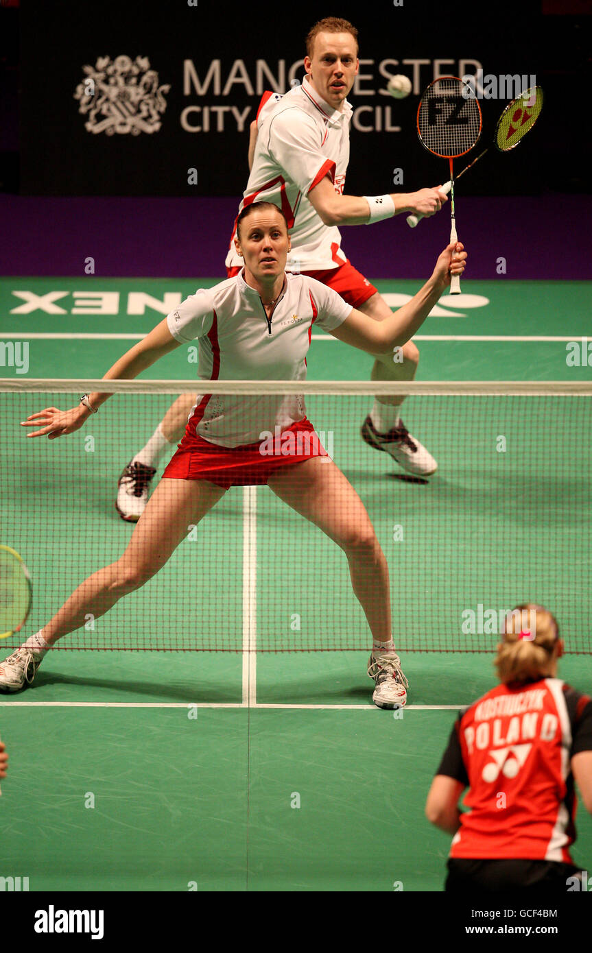 Denmark's Thomas Laybourn and Kamilla Rytter Juhl in action against ...