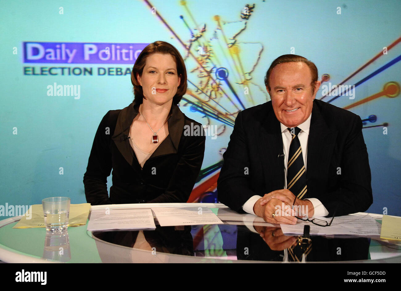 Show's host Stephanie Flanders, BBC Economics Editor and Andrew Neil ...