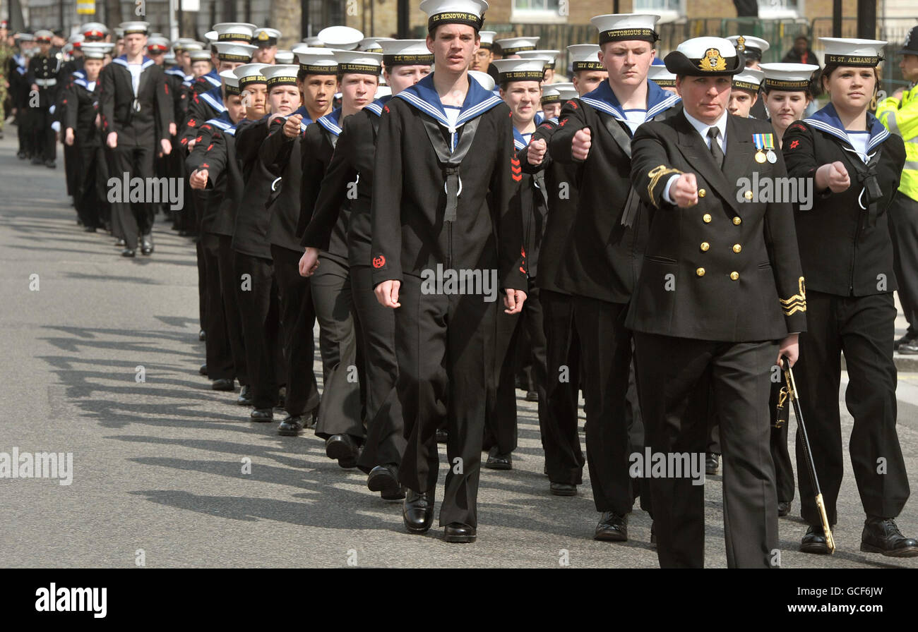 St George's Day Cadet parade Stock Photo - Alamy