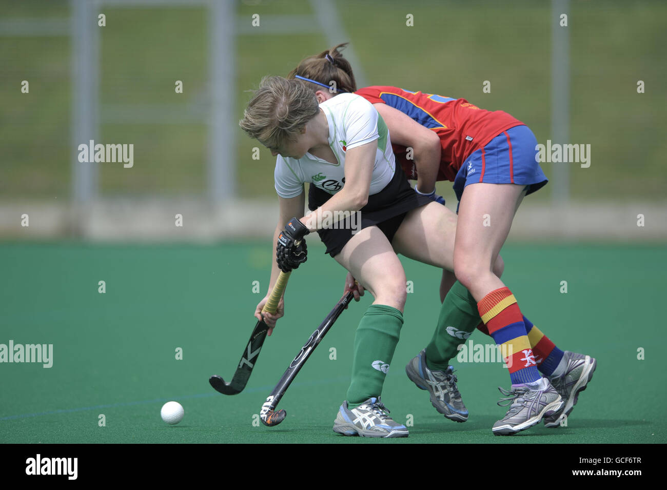 Birmingham's Emily Atkinson (right) challenges with Canterbury's ...