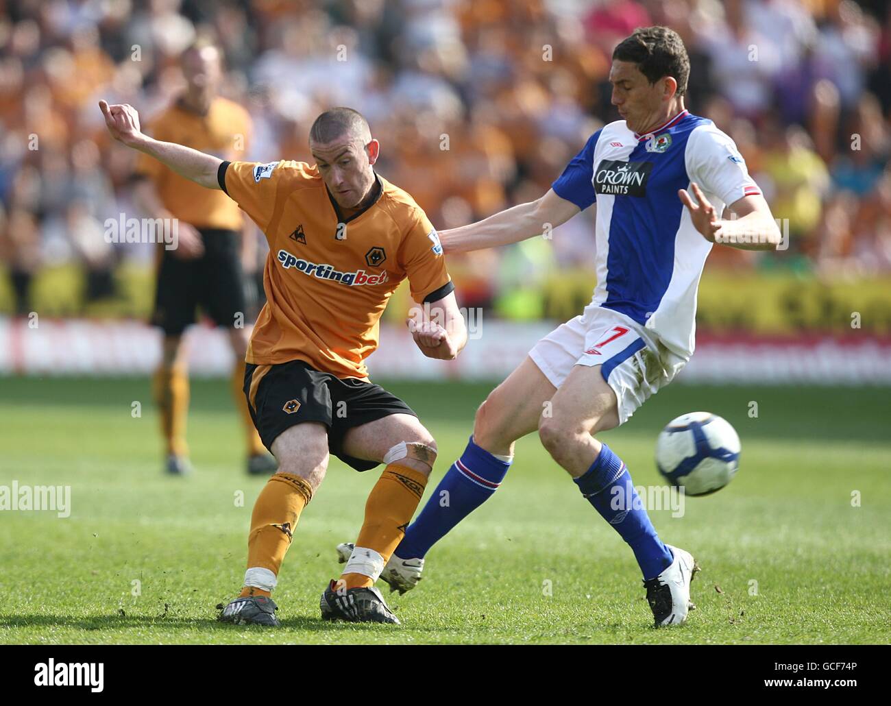 Blackburn Rovers' Keith Andrews (right) and Wolverhampton Wanderers ...