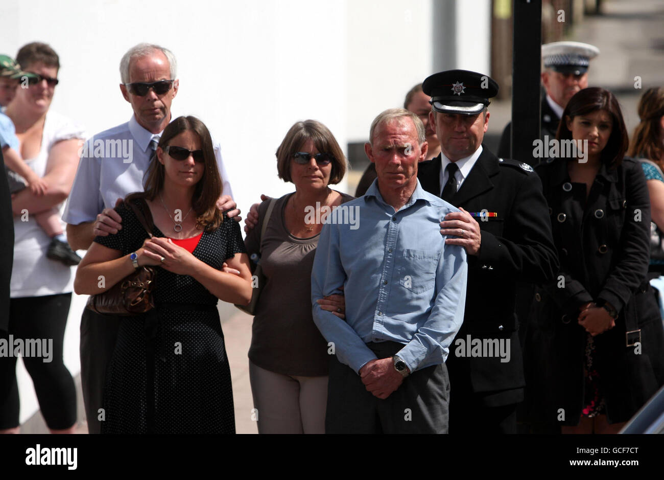 Funeral for firefighter Alan Bannon Stock Photo - Alamy