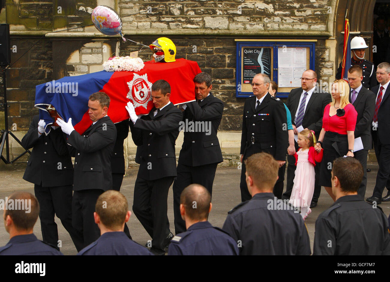 Hero firefighter's funeral Stock Photo - Alamy