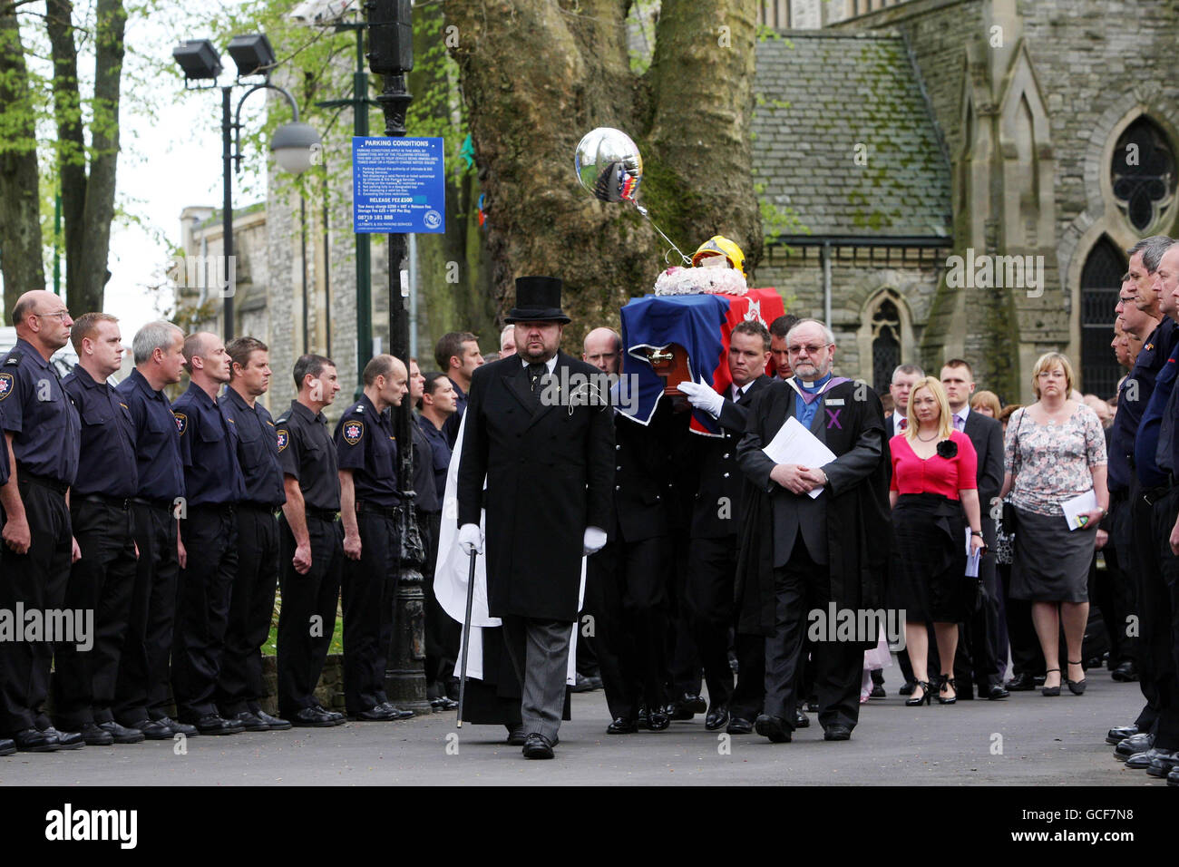 Hero firefighter's funeral Stock Photo - Alamy