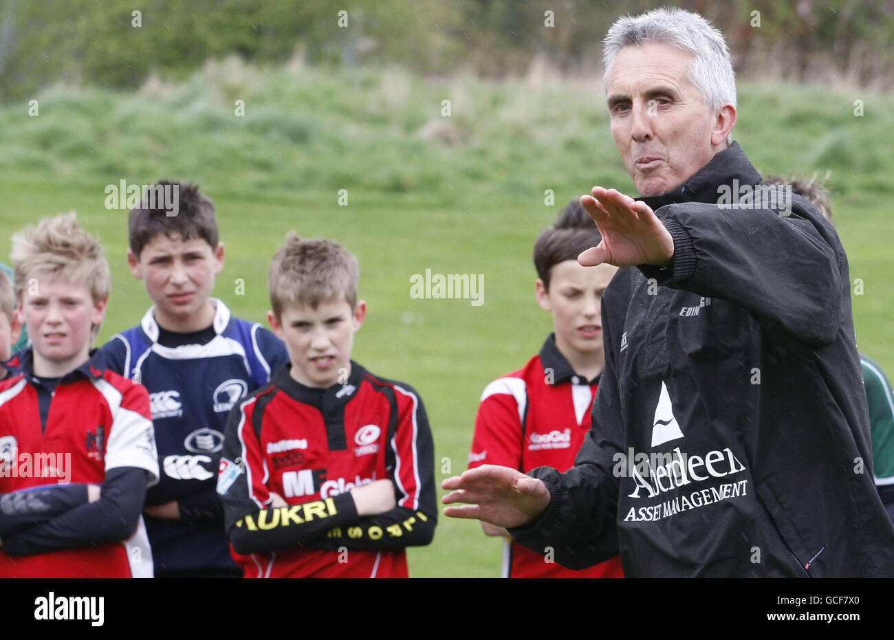 Rugby Union - Rob Moffat Coaching Session - Earlston High School Stock ...