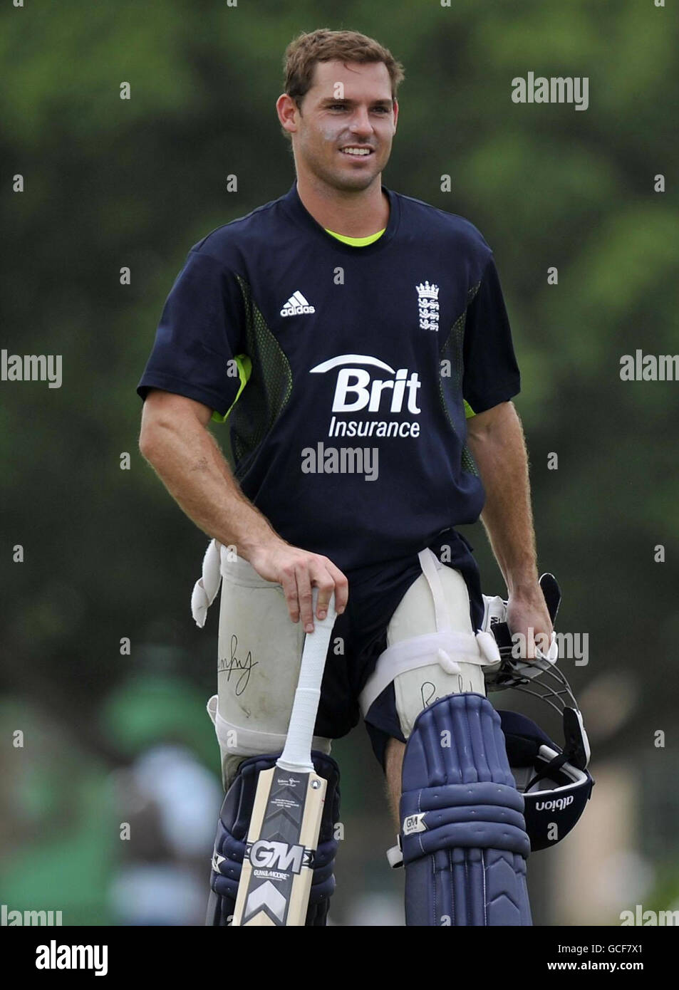 Englands michael lumb hitting competition practice session 3ws oval hi ...