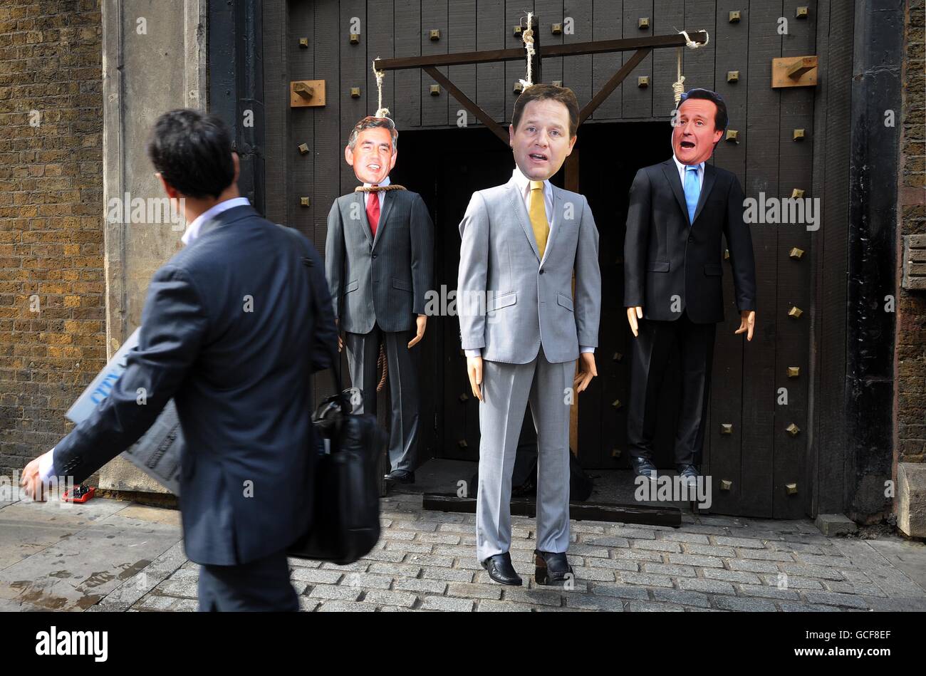 A representational Hung Parliament at the London Dungeon with the Prime ...