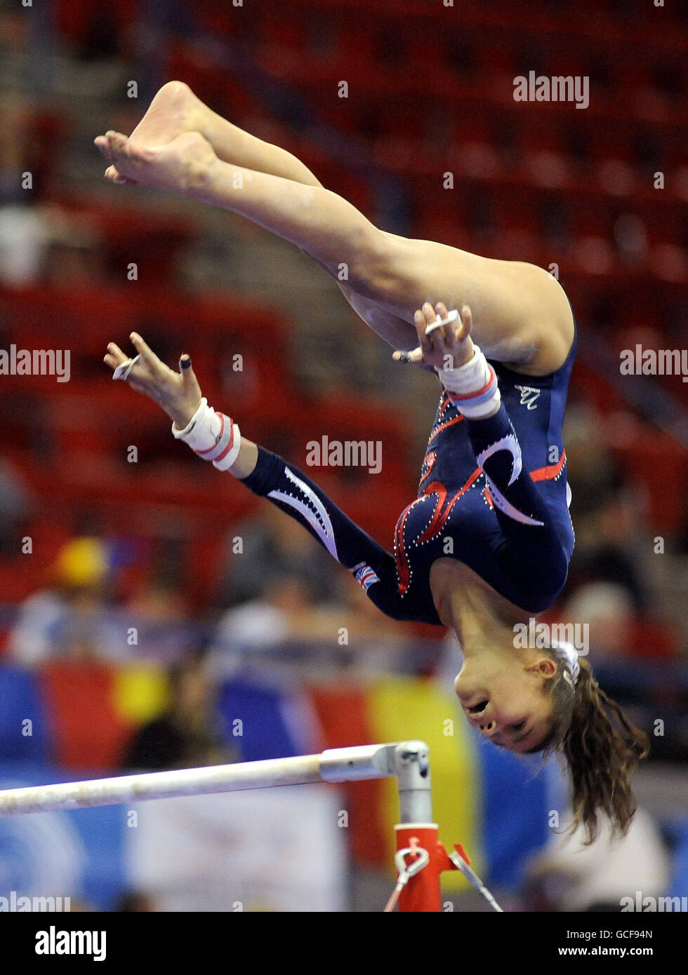 Somersault gymnastics competition hi-res stock photography and images ...
