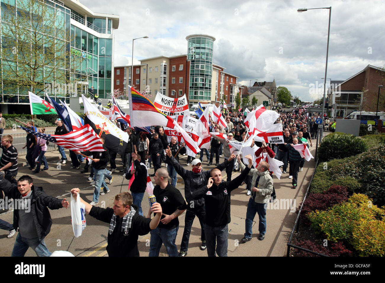 People marching cross protest hi-res stock photography and images - Alamy