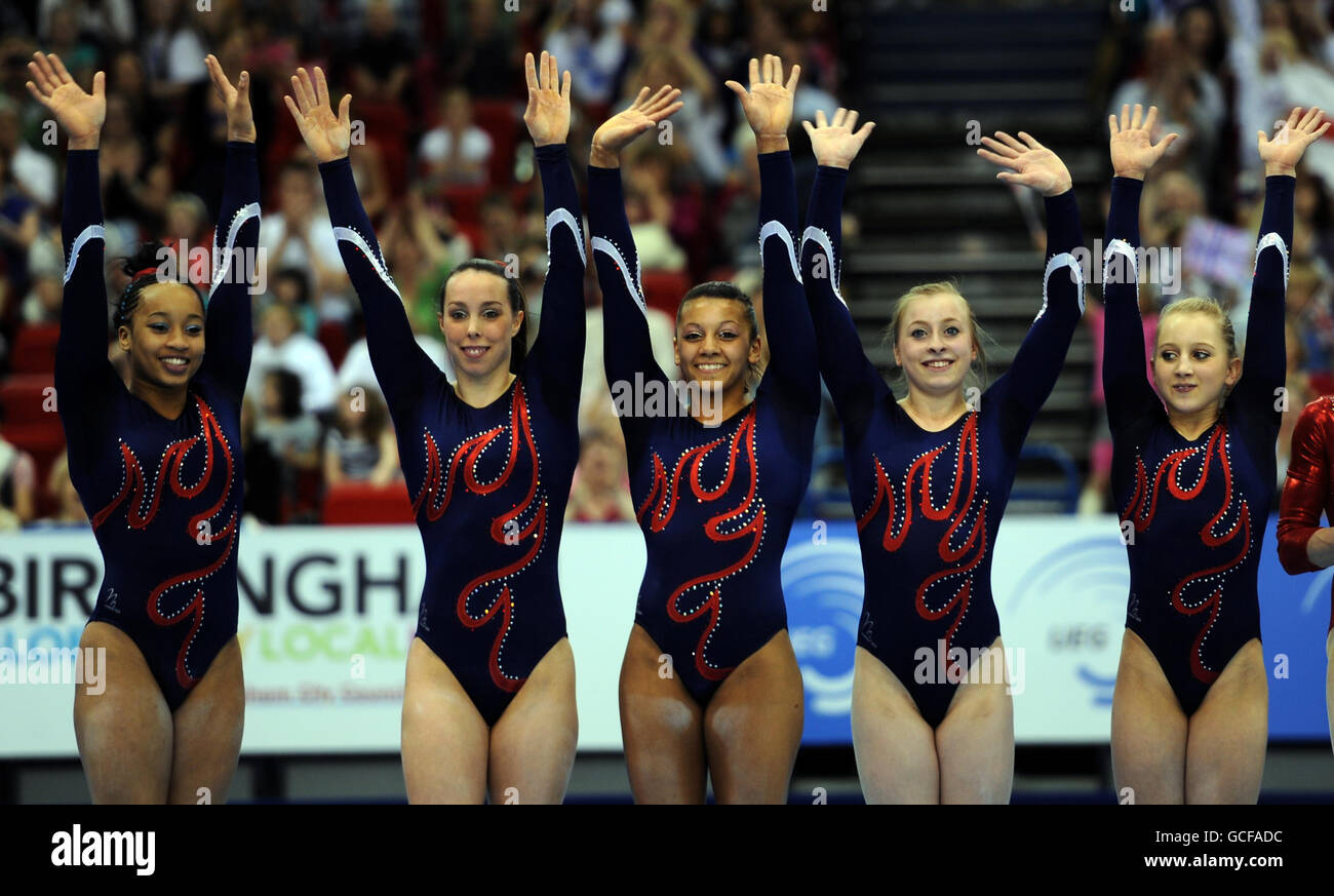 Great Britain (left to right: Nicole Hibbert, Beth Tweddle, Rebecca ...