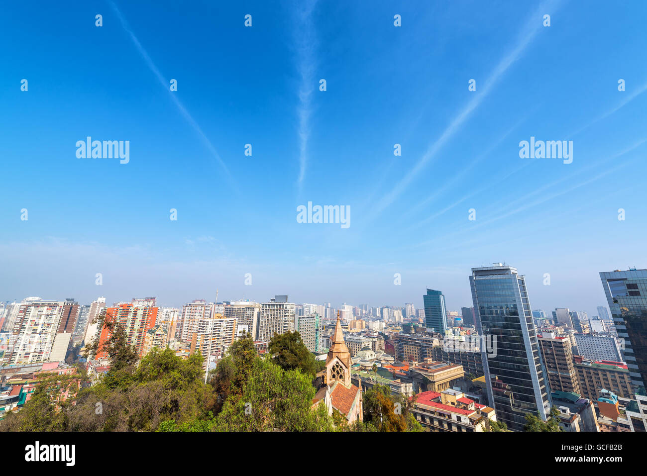 View over santiago de chile hi-res stock photography and images - Alamy