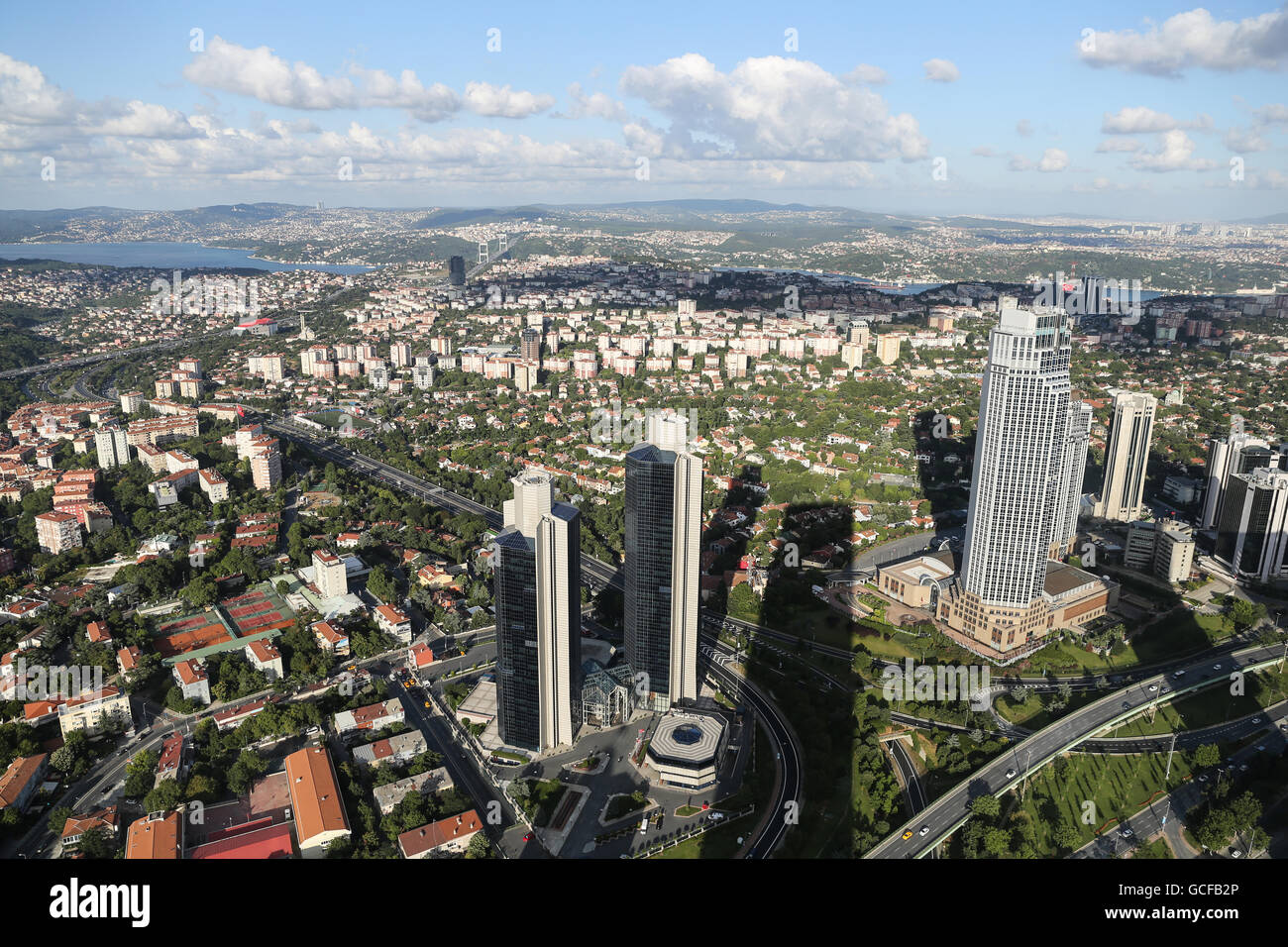 Aerial view of Istanbul City in Turkey Stock Photo - Alamy