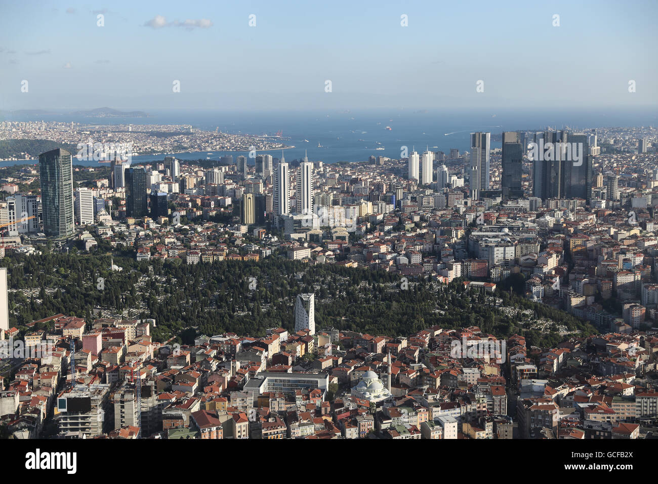 Aerial view of Istanbul City in Turkey Stock Photo - Alamy