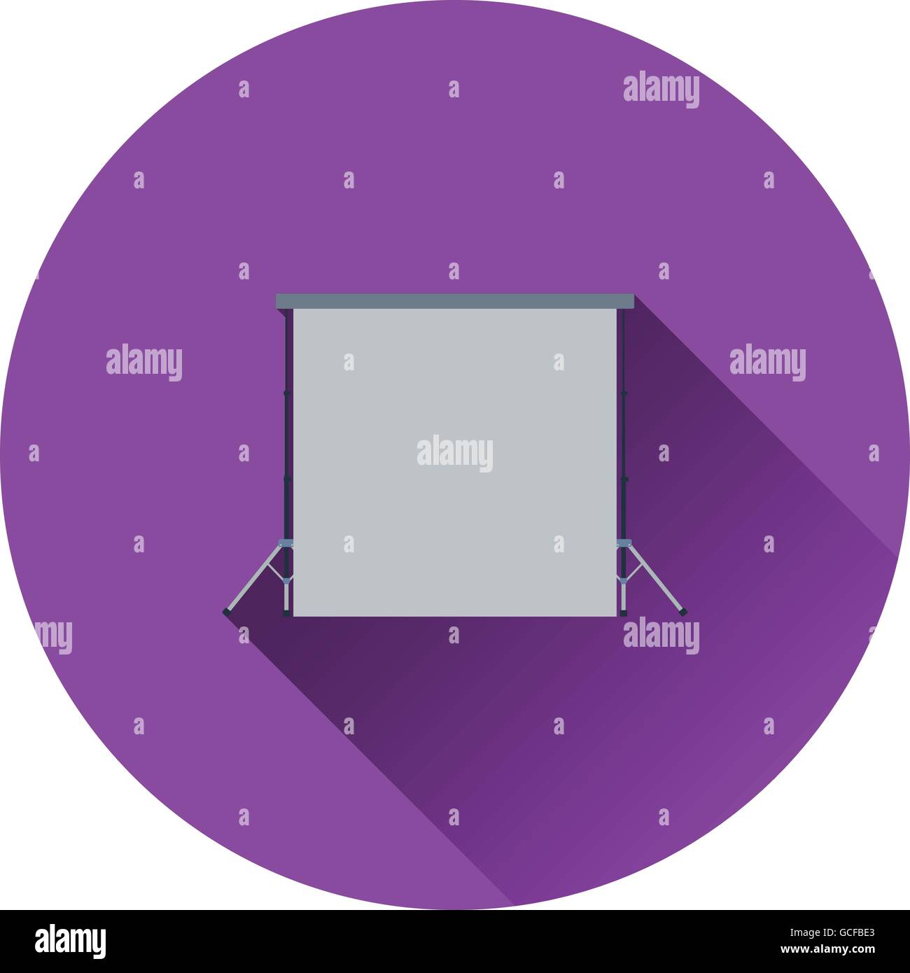 Icon of studio photo background. Flat color design. Vector illustration ...