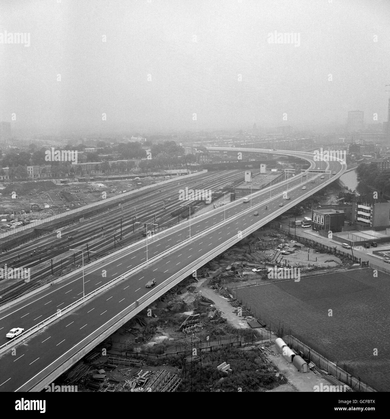 The elevated road that is the Paddington end of Westway, the 30 million ...