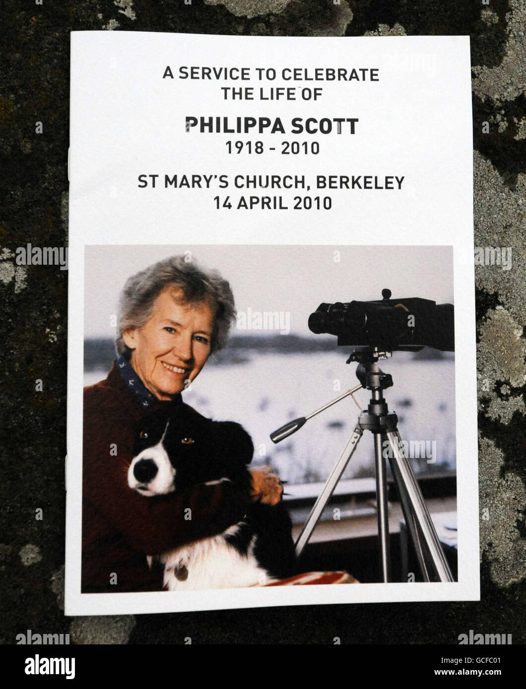 The cover of the order of service to celebrate the life of Lady ...