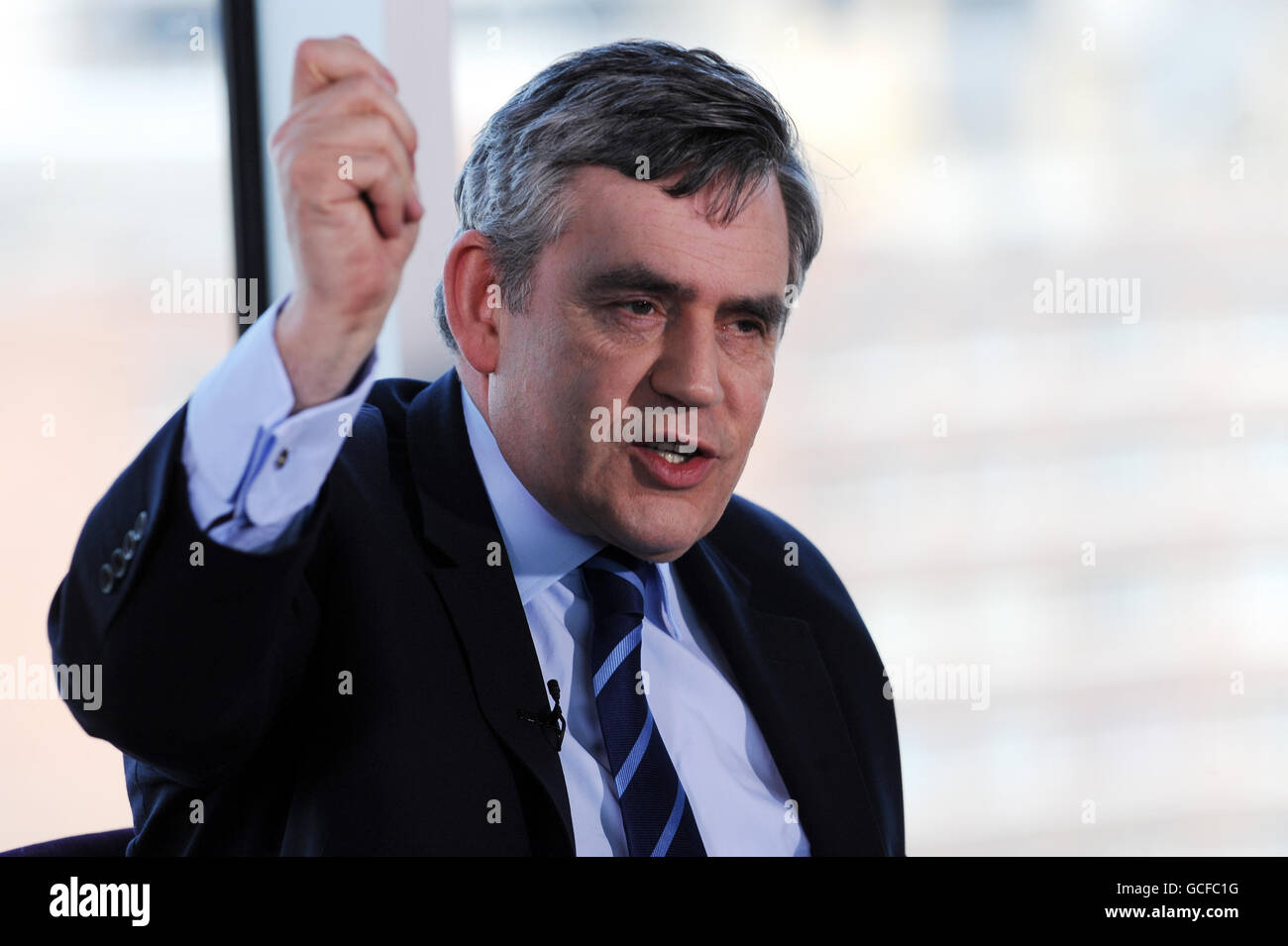 Prime Minister Gordon Brown at a question and answer session at the ...