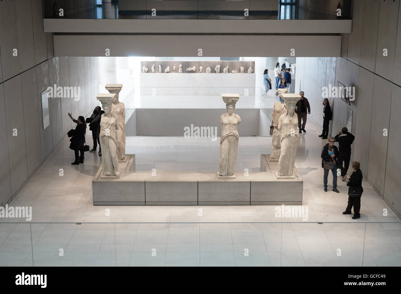 ATHENS, GREECE - FEBRUARY 25, 2016: Interior view of the new Acropolis ...