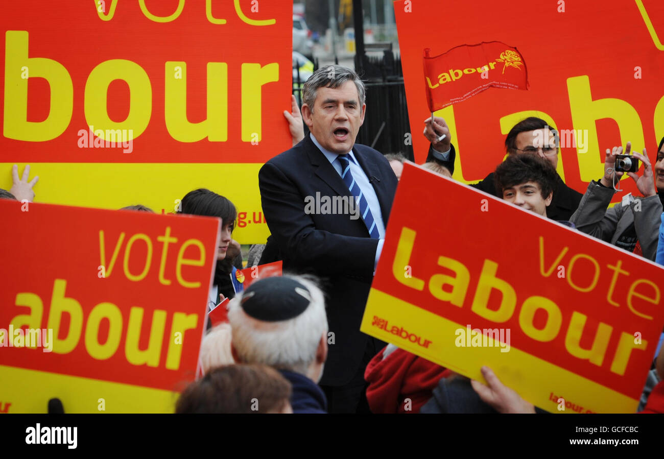 2010 General Election campaign Apr 14th Stock Photo - Alamy