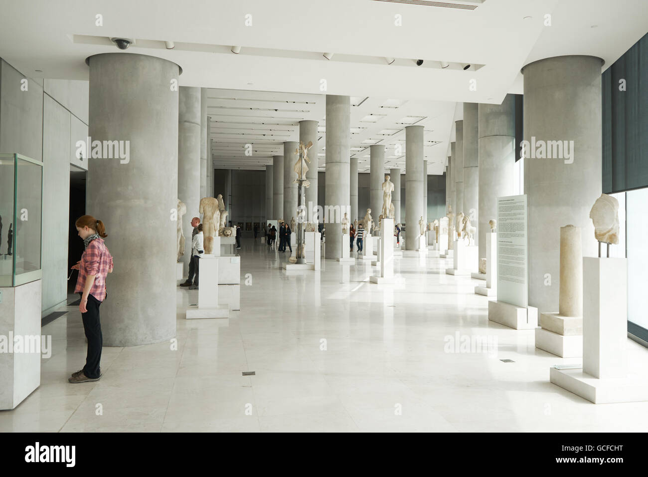 Interior view of the new Acropolis museum in Athens Stock Photo - Alamy
