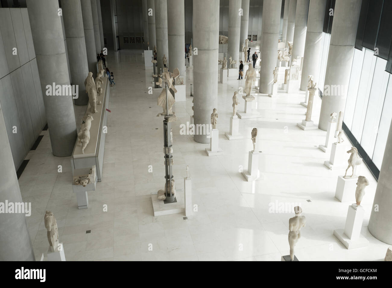 Interior view of the new Acropolis museum in Athens Stock Photo - Alamy