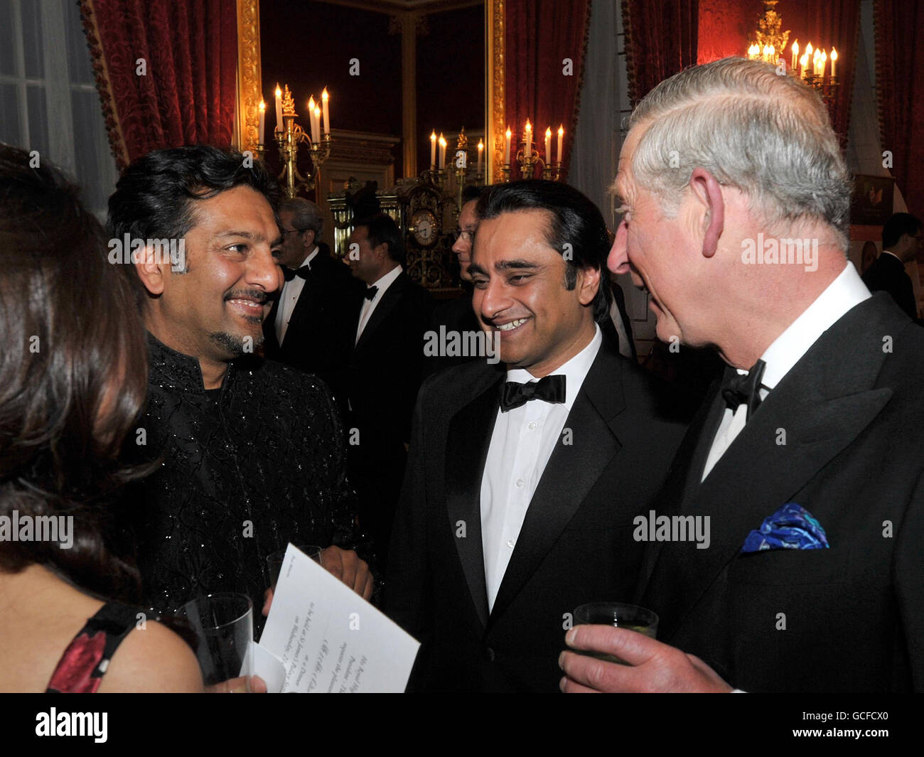The Prince of Wales talks to actors Nitin Ganatra and Sanjeev Bhaskar ...