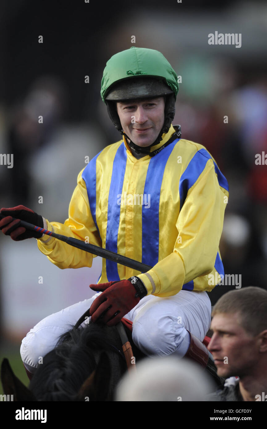 Jockey David Casey after victory on Polmar in the Irish Daily Mirror ...