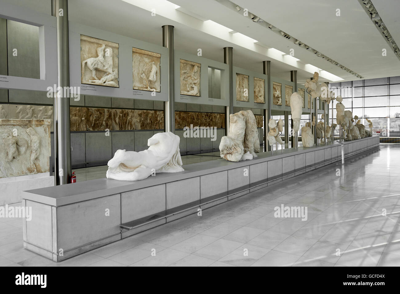 Interior view of the new Acropolis museum in Athens Stock Photo - Alamy