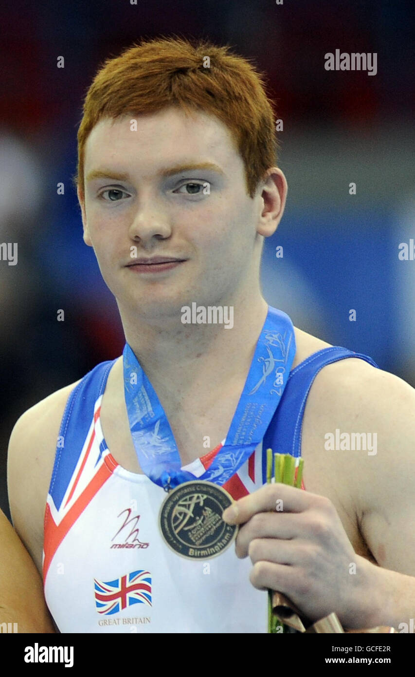 Great Britain's Daniel Purvis celebrates a bronze medal during the ...
