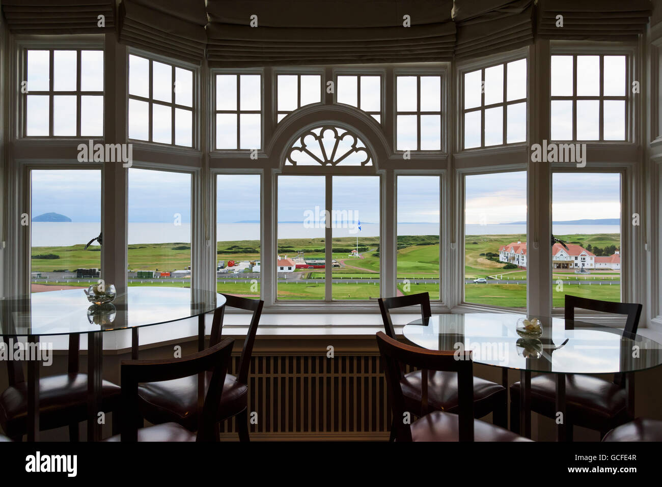 View of Trump Turnberry golf resort from the dining room of Turnberry ...