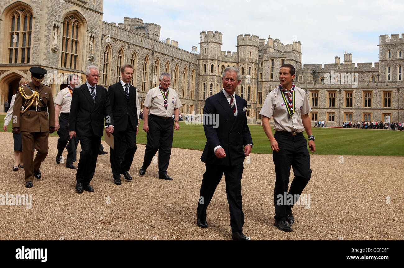 Charles honours top scouts Stock Photo - Alamy