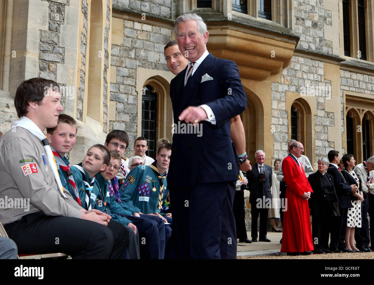 Charles honours top scouts Stock Photo - Alamy