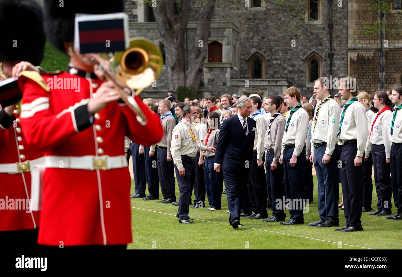 Charles honours top scouts Stock Photo - Alamy