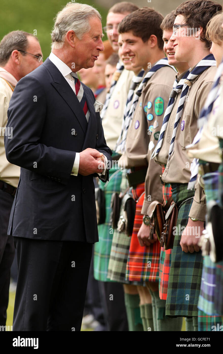 Charles honours top scouts Stock Photo - Alamy