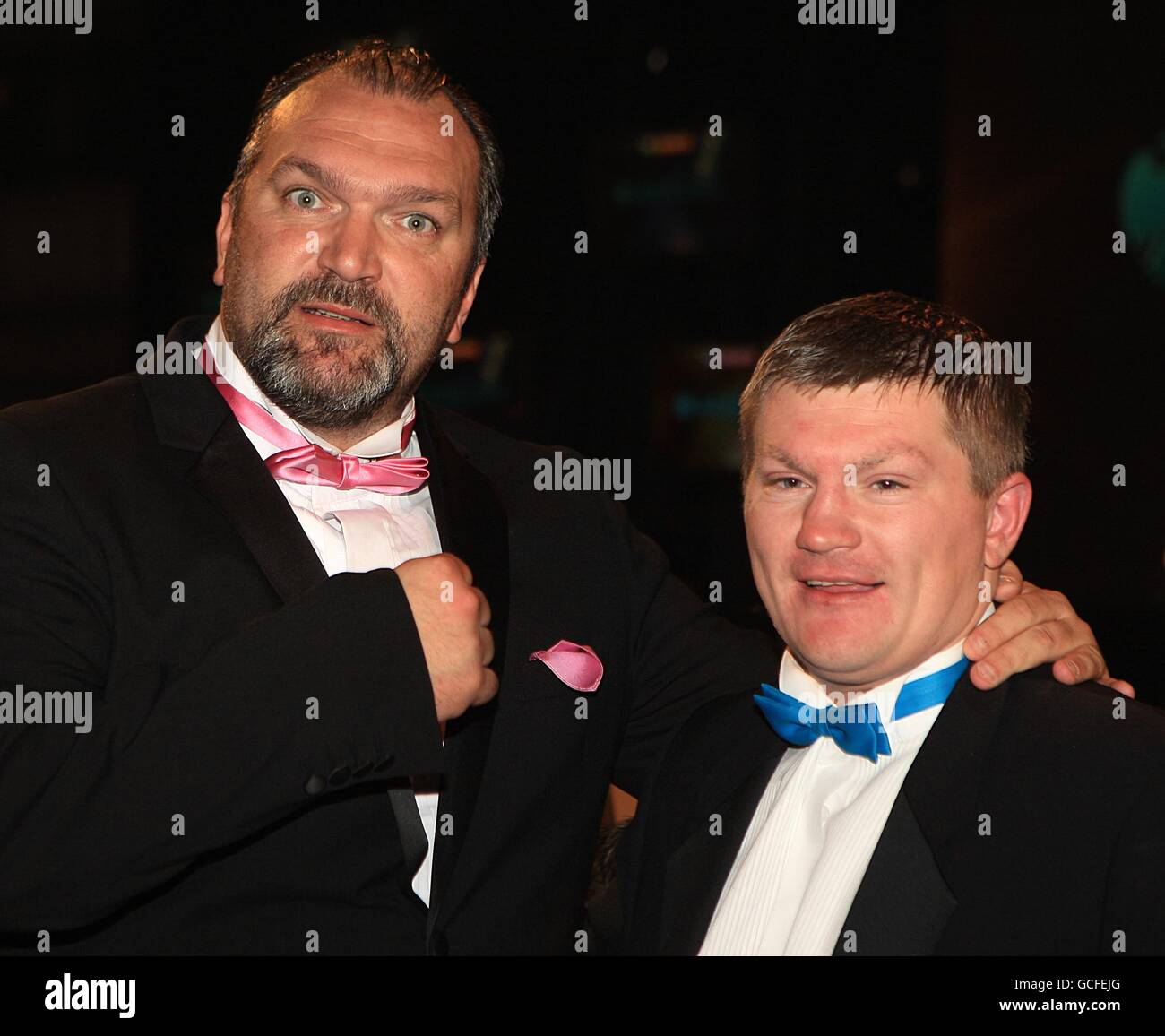Neil Ruddock (left) and Ricky Hatton at the PFA Player of the Year ...