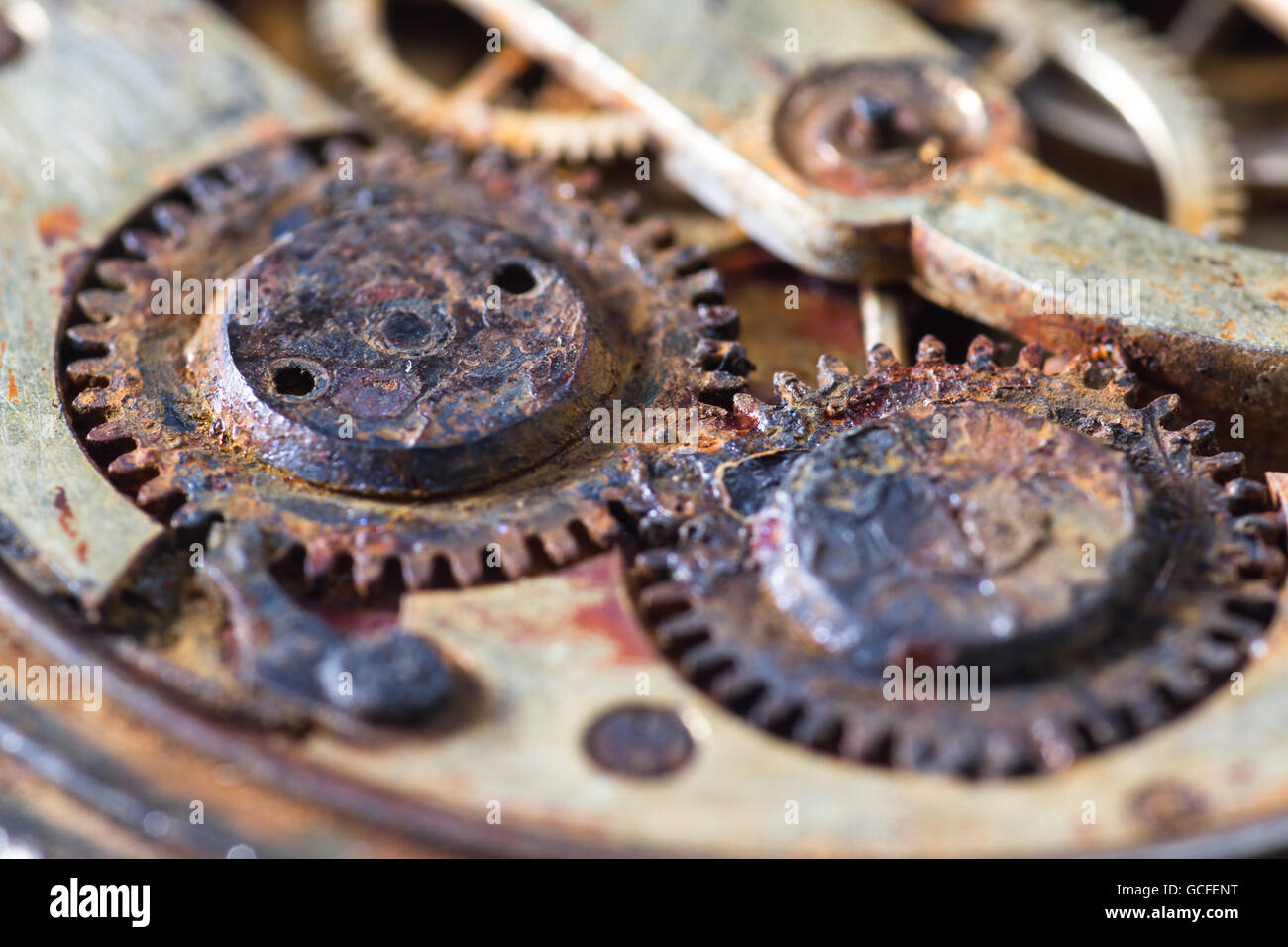 Antique old wind up mechanical pocket watch hi-res stock photography ...