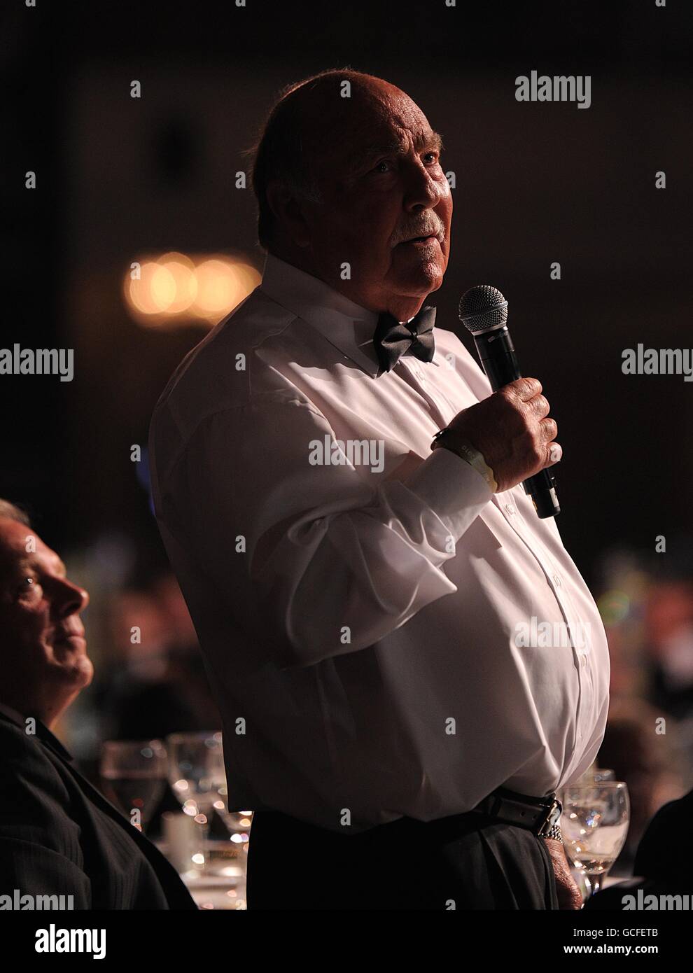 Jimmy Greaves makes a speech at the PFA Player of the Year Awards 2010 ...