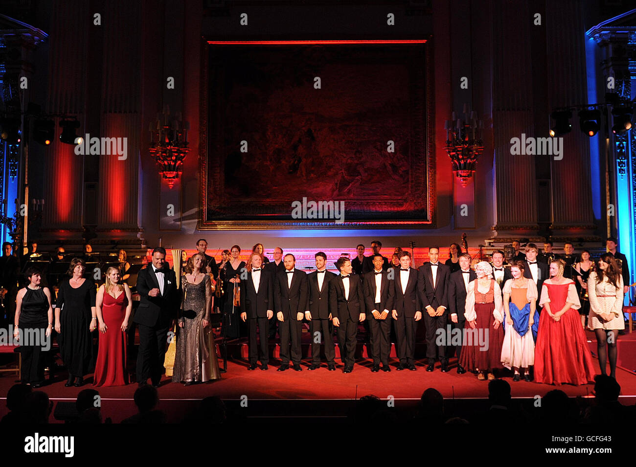 Students from the Royal Welsh College perform during a gala evening at ...