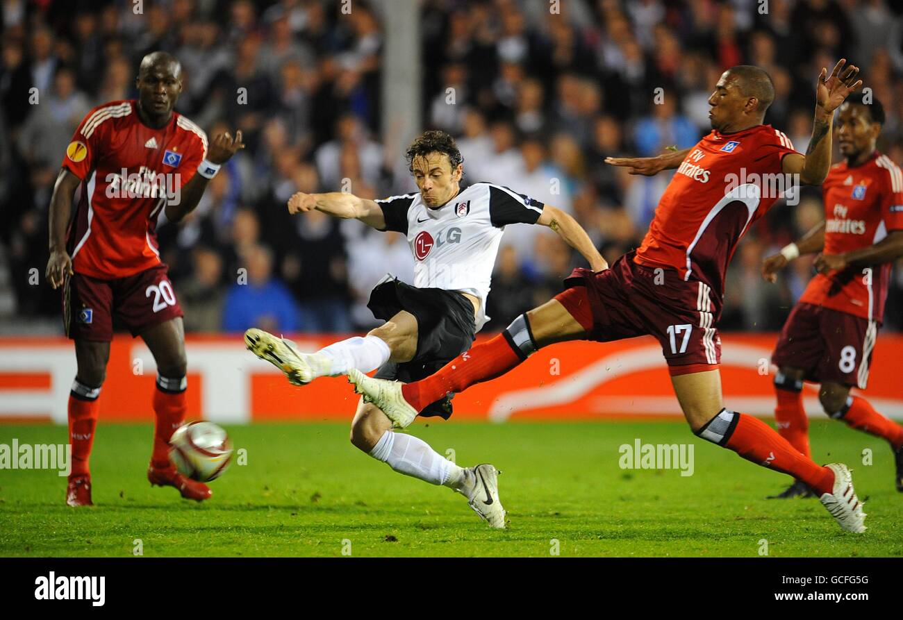Soccer UEFA Europa League Semi Final Second Leg Fulham v Hamburg SV Craven Cottage Stock Photo Alamy