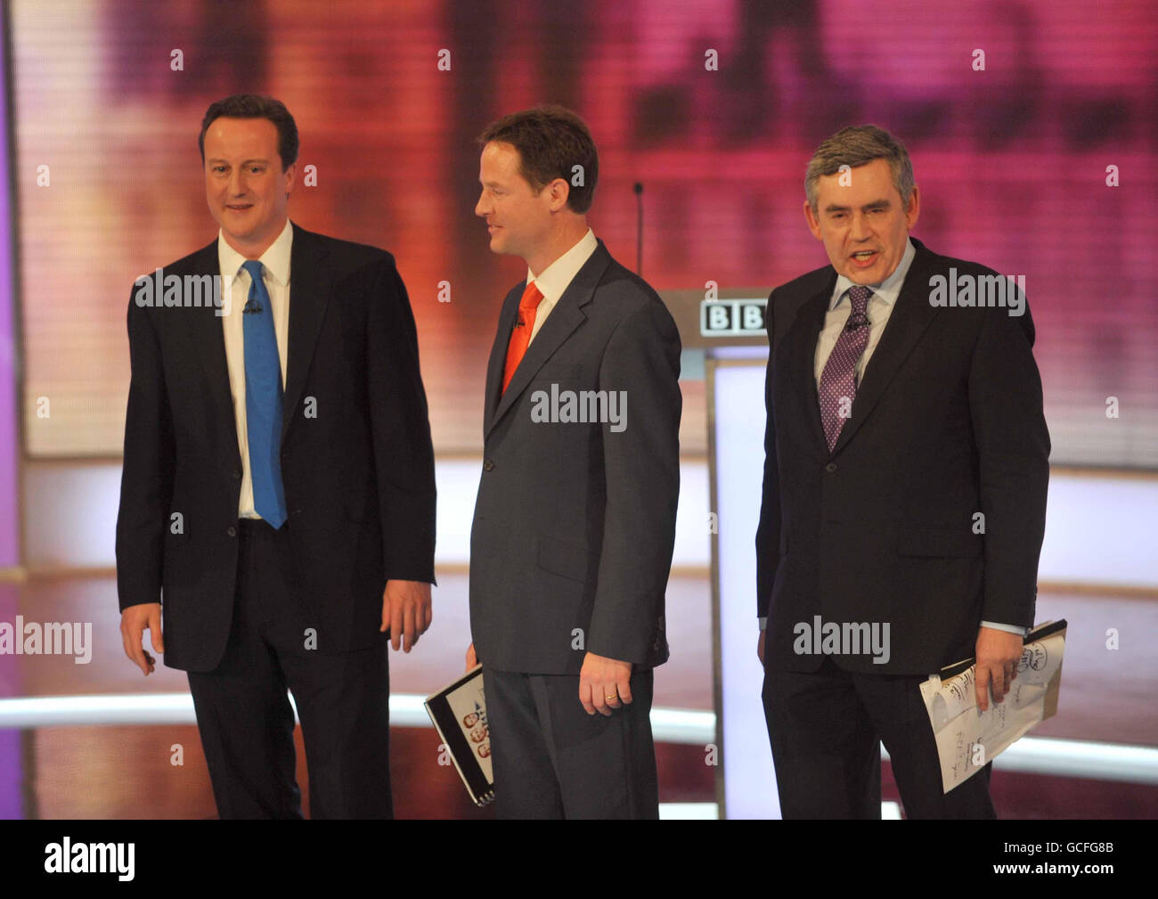 Final live leaders election debate hi-res stock photography and images ...
