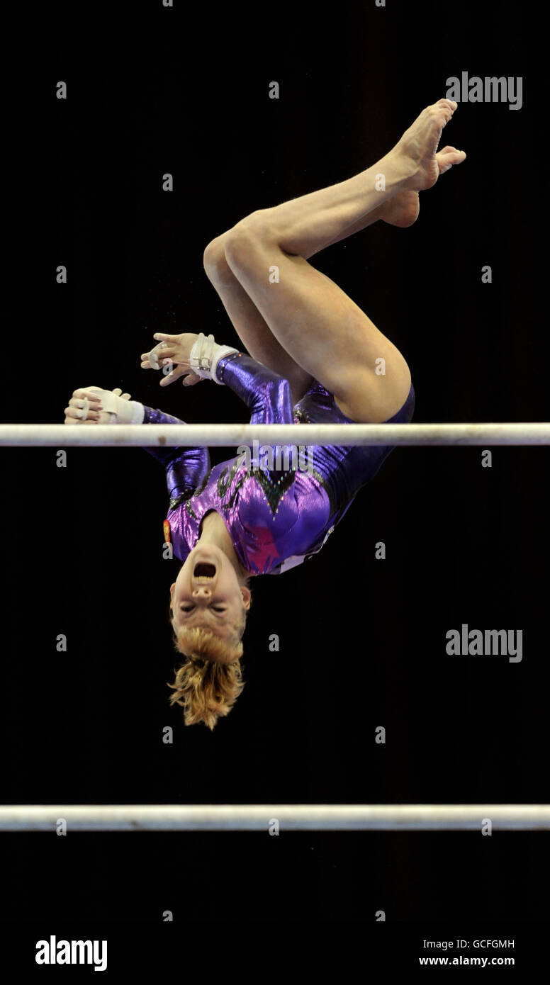 Russia's Tatiana Nabieva competes on the uneven bars during the Women's ...