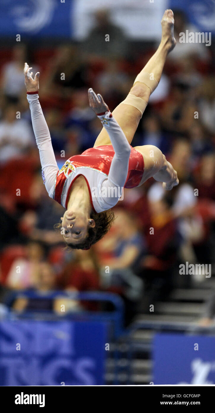 Croatia's Tina Erceg competes on the beam during the Women's Senior ...