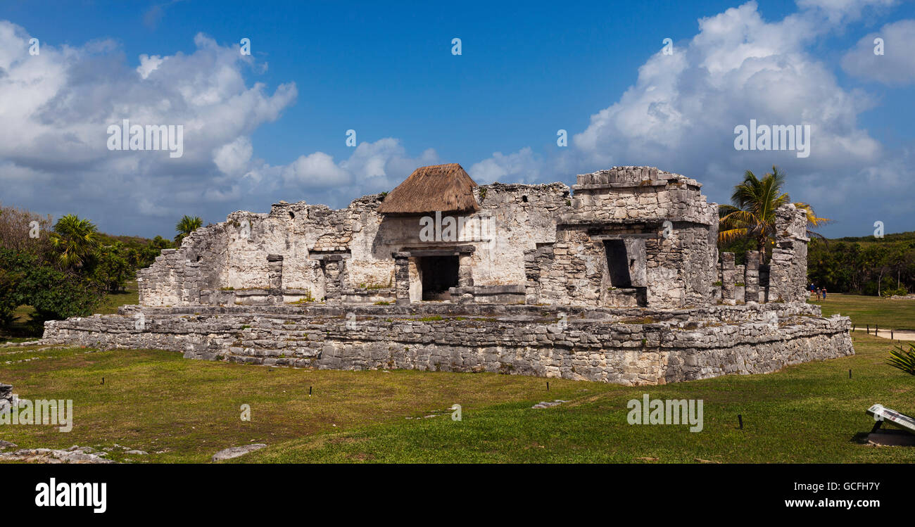 Ruins of a building, Riviera Maya; Tulum, Quintana Roo, Mexico Stock ...
