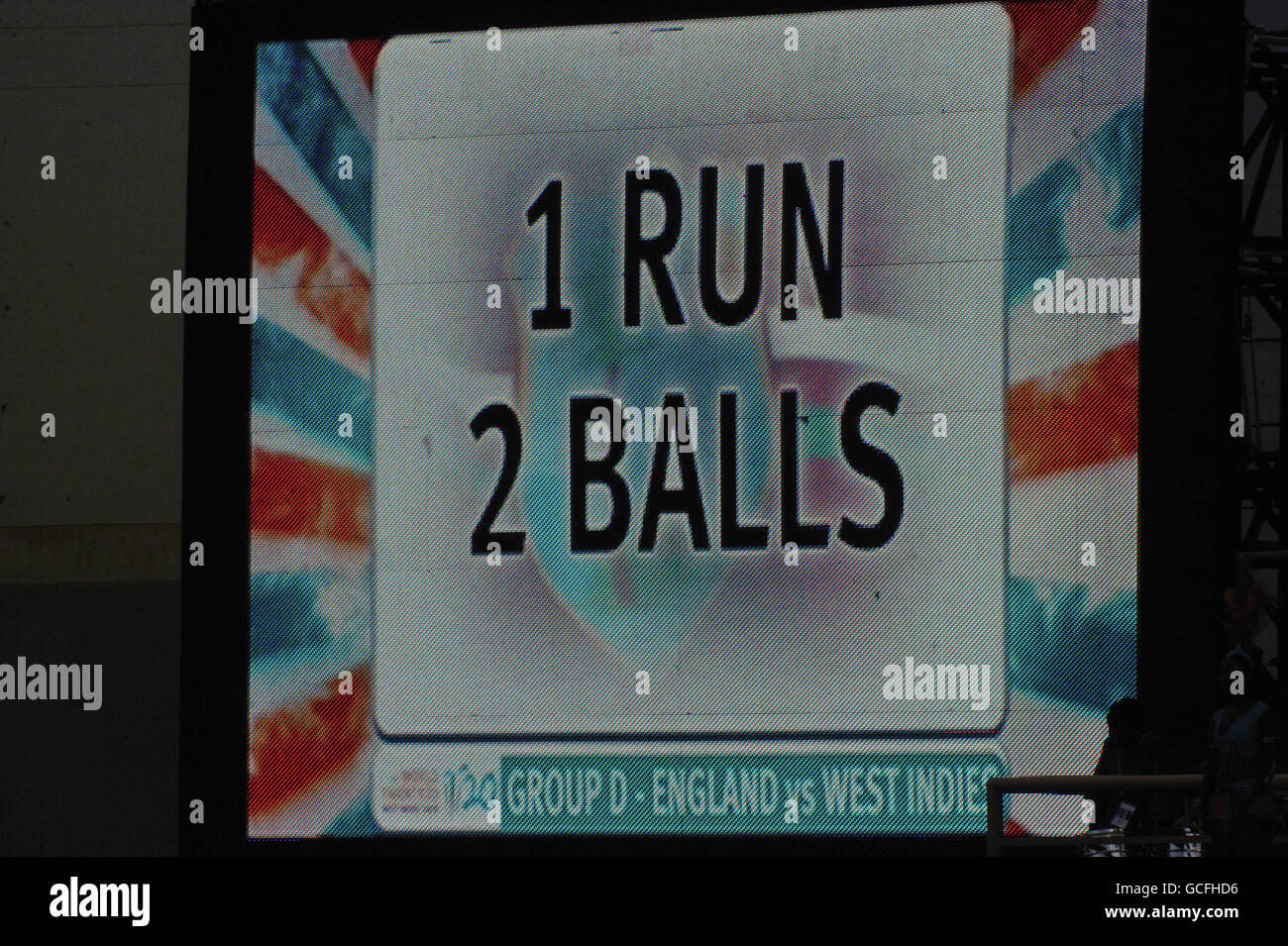 The electonic scoreboard icc world t20 match providence stadium hi-res ...