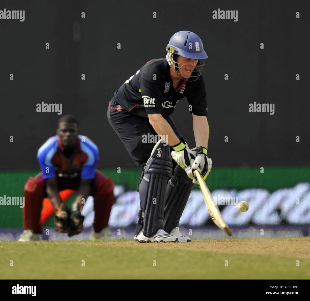 Cricket england full length batting ball mangms hi-res stock ...