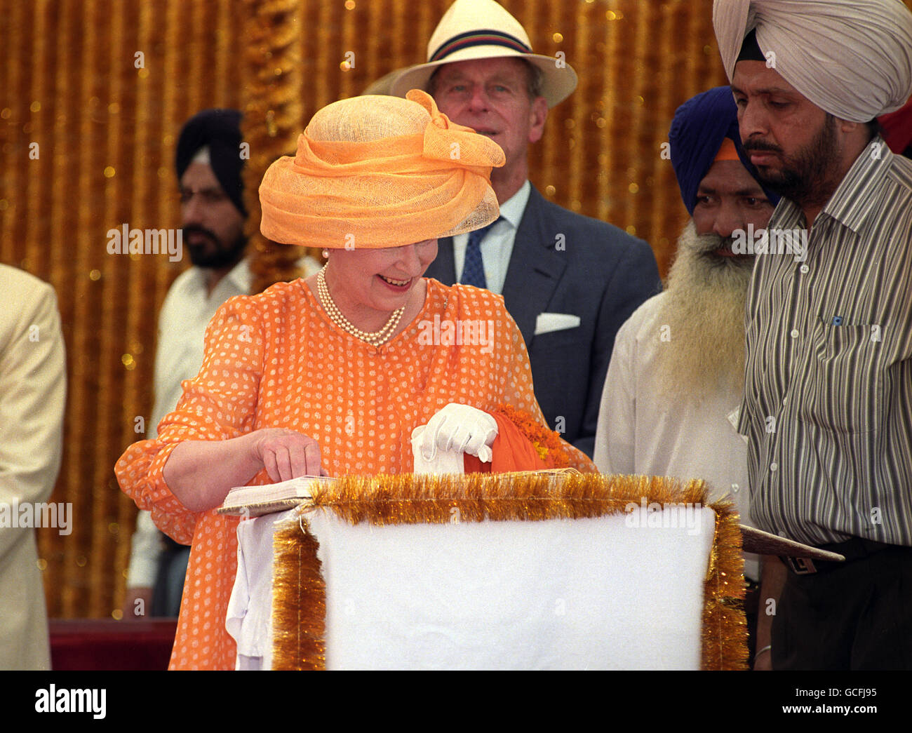Royalty - Queen Elizabeth II Visit to India Stock Photo - Alamy