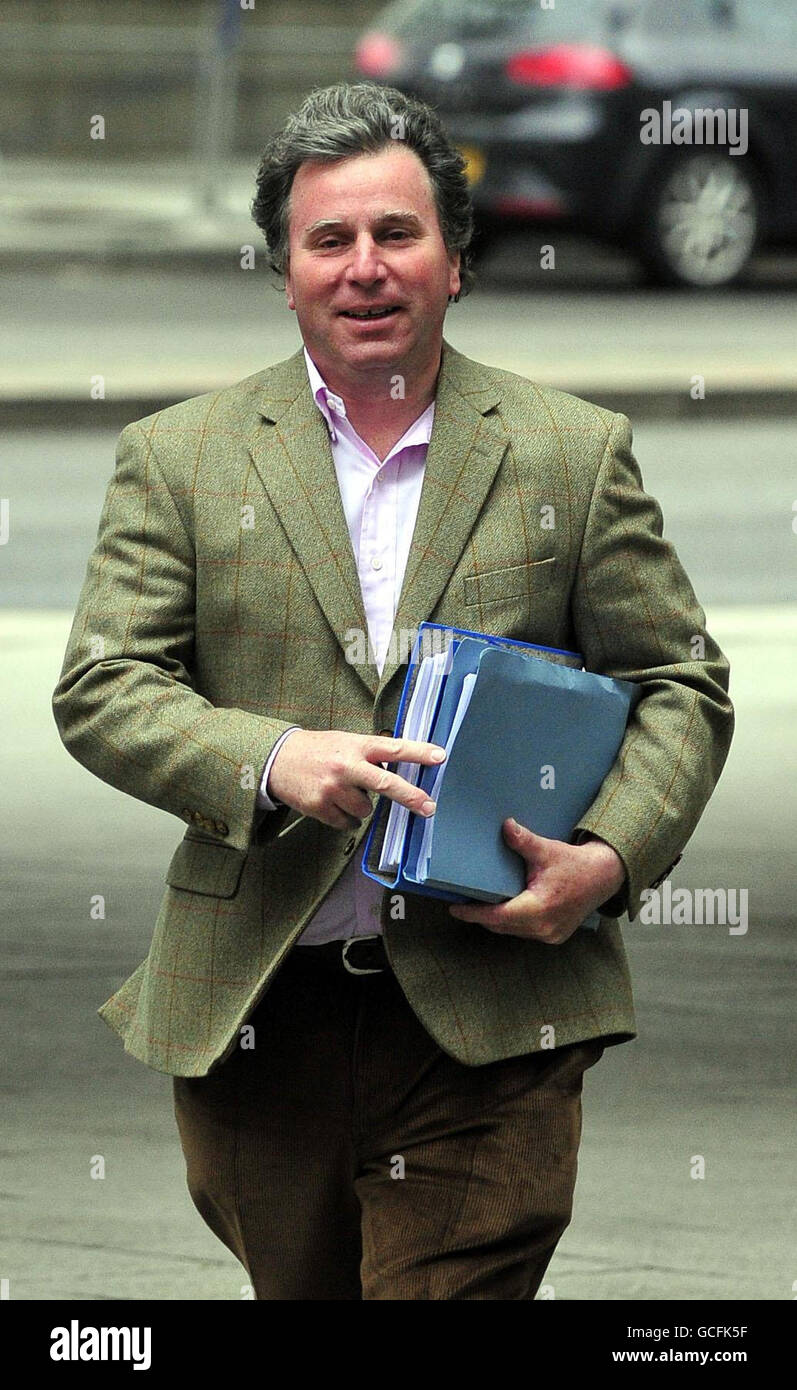 Oliver Letwin arrives at the Tory party campaign headquarters on ...